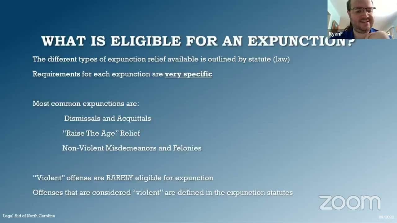 Criminal Record Expunction - Legal Aid of North Carolina